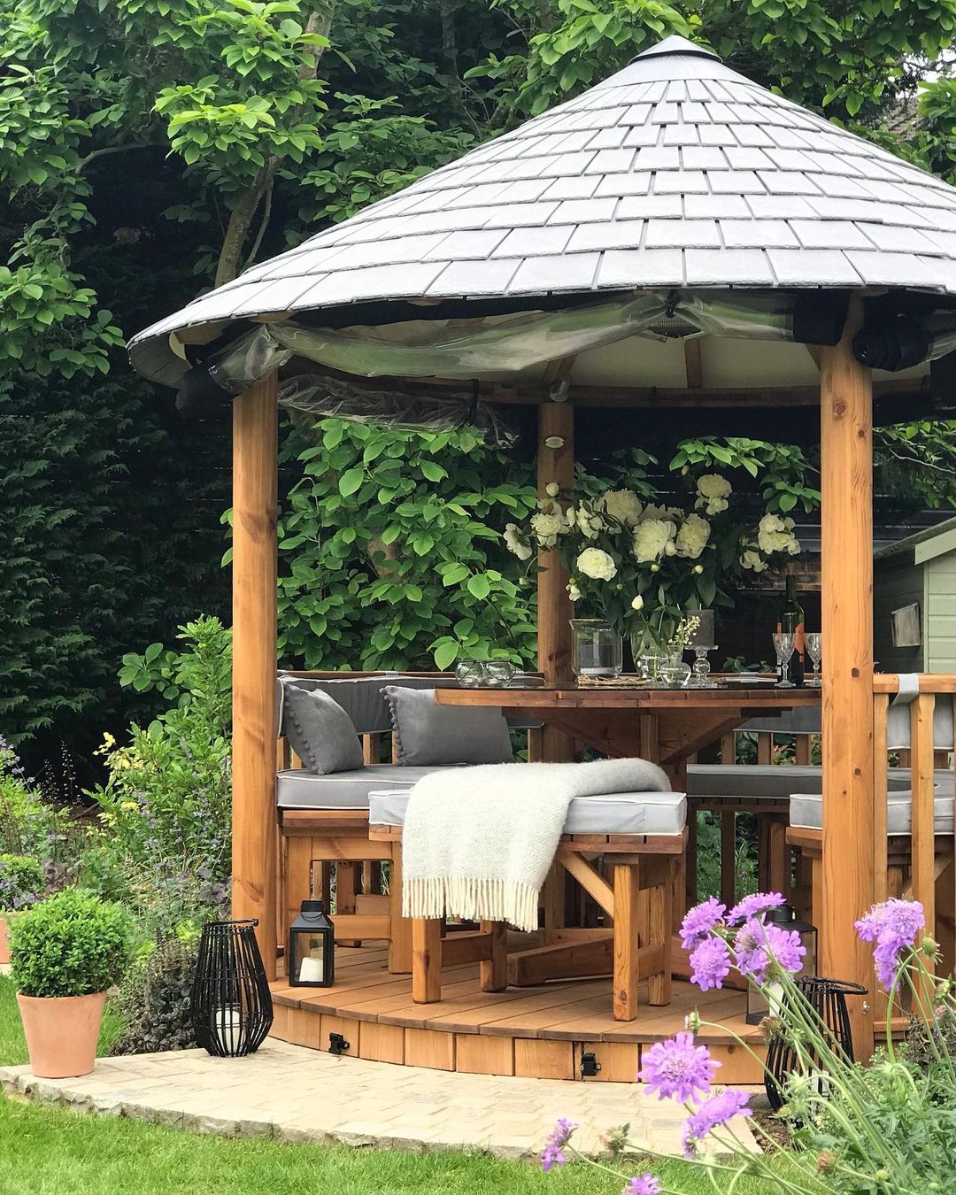 Luxury Wooden Garden Gazebos - One Day Install - Made in UK